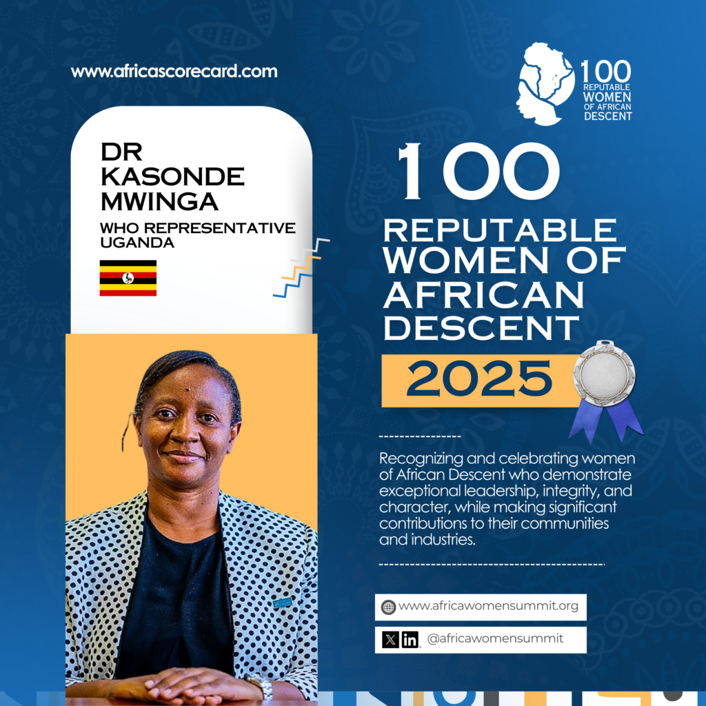 100 Reputable Women of African Descent 2025:Dr. Kasonde Mwinga – Champion of Universal Health ...