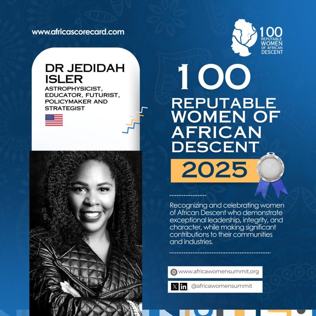 100 Reputable Women of African Descent 2025: Dr. Jedidah Isler Shines ...