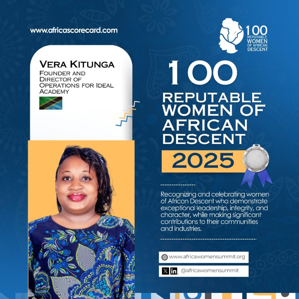 100 Reputable Women of African Descent 2025: Vera Kitunga Empowers ...